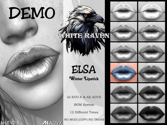 Second Life Marketplace - [WR] Elsa Winter Lipstick DEMO